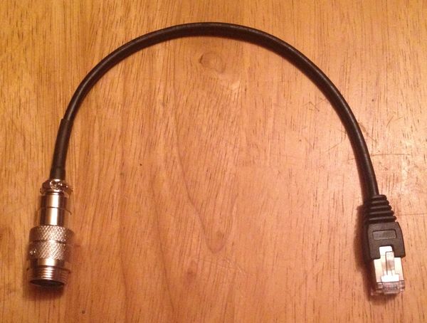 Kenwood ( MC-50 ) 4 Pin Microphones to Yaesu RJ-45 8 Pin Mic Plug