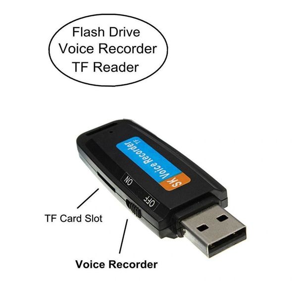 8GB Mini Spy USB record Disk Pen Drive Digital Hidden Audio Voice Recorder
