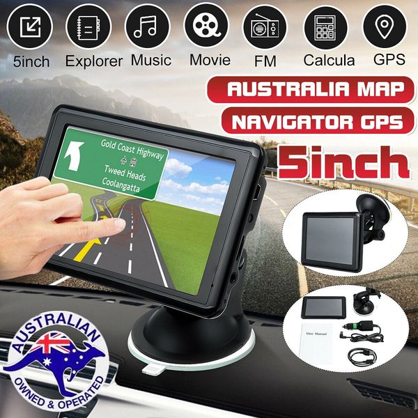5'' inch TFT LCD Display Australia Map Car GPS Navigator HD Touch Screen