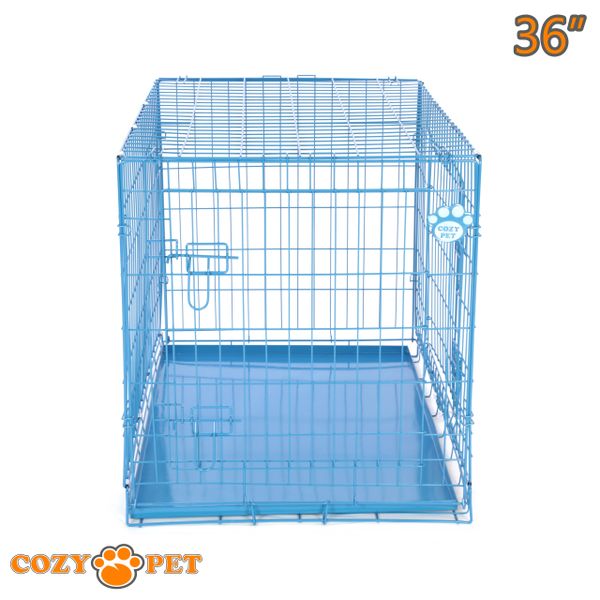 Dog Cage Puppy Crate Cozy Pet Travel Cages Blue | Cozy Pet Ltd