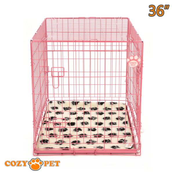Dog Cage Puppy Crate 36" Cozy Pet Travel Cages Pink | Cozy Pet Ltd