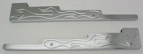 CHROME ALUMINUM WIRE LOOMS LOOM WITH FLAMES