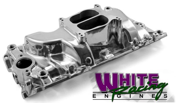 CHEVY BBC HOLESHOT OVAL PORT INTAKE MANIFOLD POLISHED