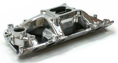 CHEVY BBC ELIMINATOR OVAL PORT INTAKE MANIFOLD POLISHED