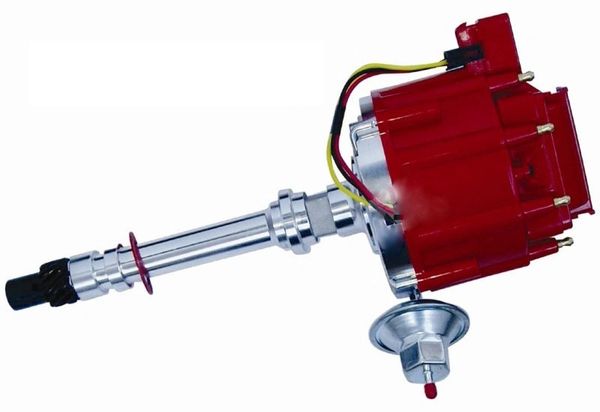 SBC BBC CHEVY V8 350 383 HEI DISTRIBUTOR WITH 65 K COIL - RED