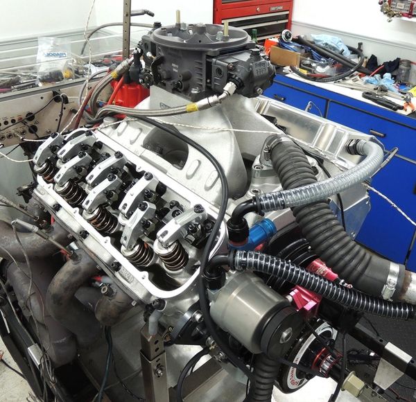 BBC 632ci RACE ENGINE 1178HP - BRODIX SR20 ALUMINUM HEADS