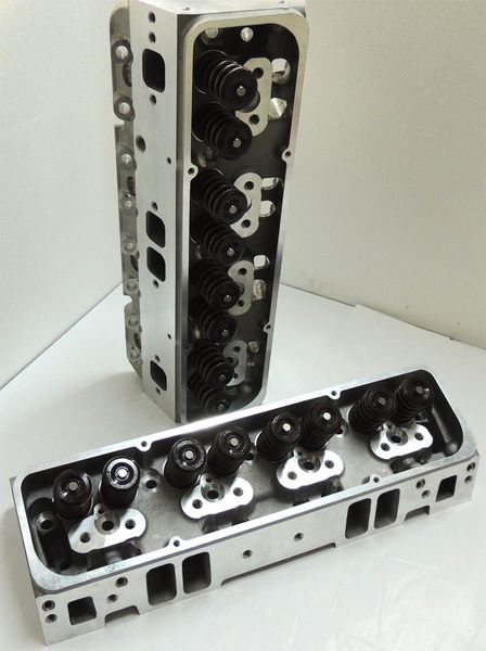 SBC CHEVY ASSEMBLED ALUMINUM HEADS 64CC 200CC WPM-S-274