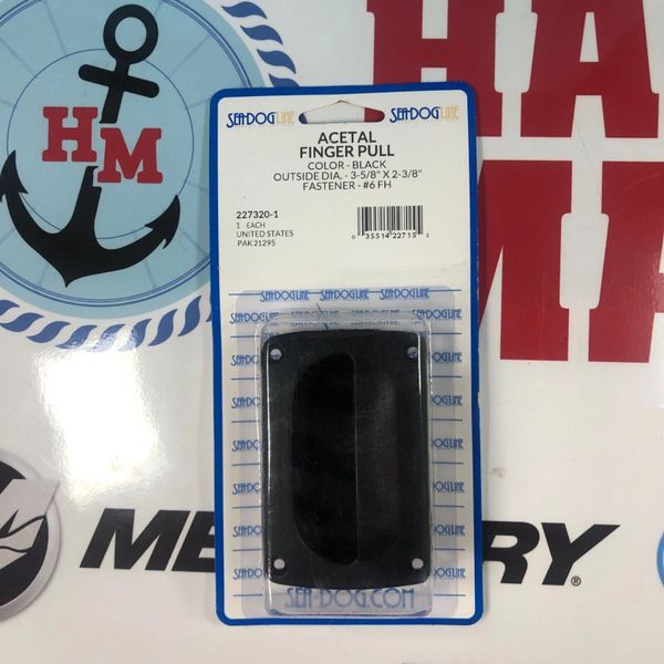 Sea-Dog Line Delrin Flush Pull(Large) - Bla 227320-1