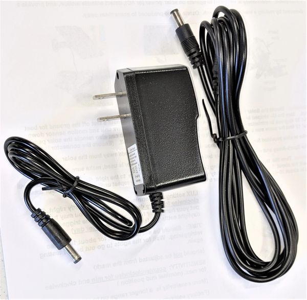 AC Adapter with 5 ft cable + 10 ft extension cable