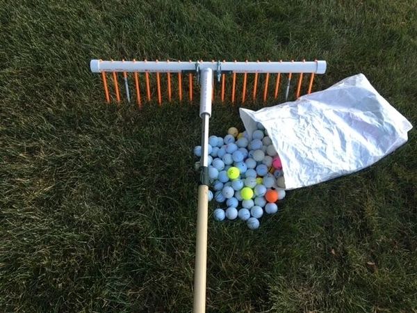 Golf Ball Retriever, 33" wide, Water Hazard Golf Ball Rake (Pole not ...
