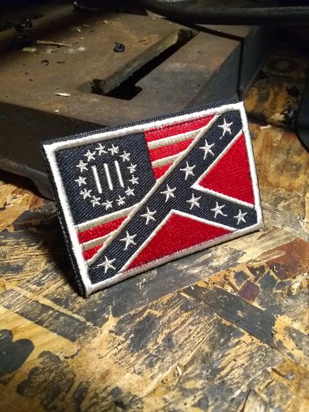 AMERICAN FLAG/III%/CSA Morale patch