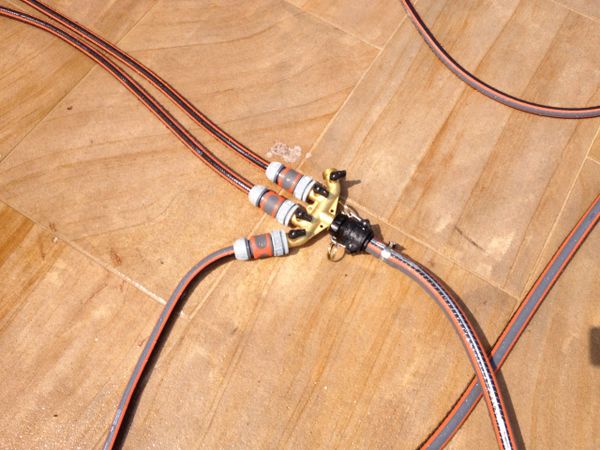 Brass 4 Way Hose Splitter