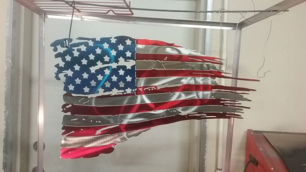American Tattered Flag