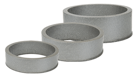 3 Piece Cast Iron Rubber Base Ring Drilling Set