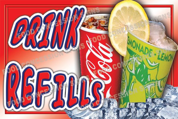 Cold Drinks Refills Coke Lemonade
