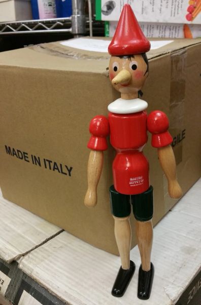 Pinocchio - 14 inch solid wood - Made In Italy (GFT-PINO-014)