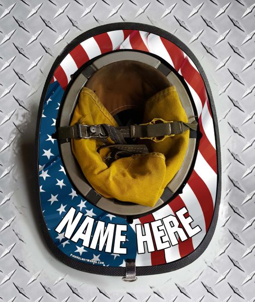 COLOR WINDY USA AMERICAN FLAG Fire Helmet Skin