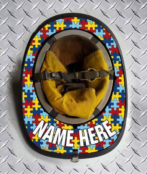 COLOR AUTISM Fire Helmet Skin