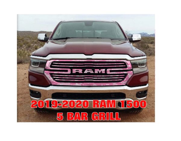 PINK DIGITAL CAMOUFLAGE Dodge Ram Grill Skin