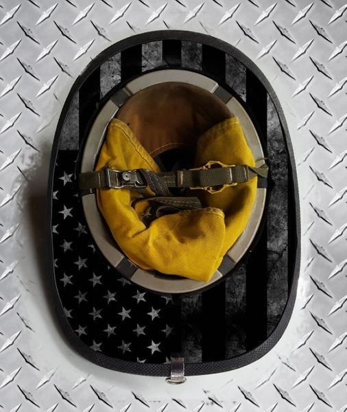 Tactical Dark USA Fire Helmet Wrap Sticker Decal Overlay Label