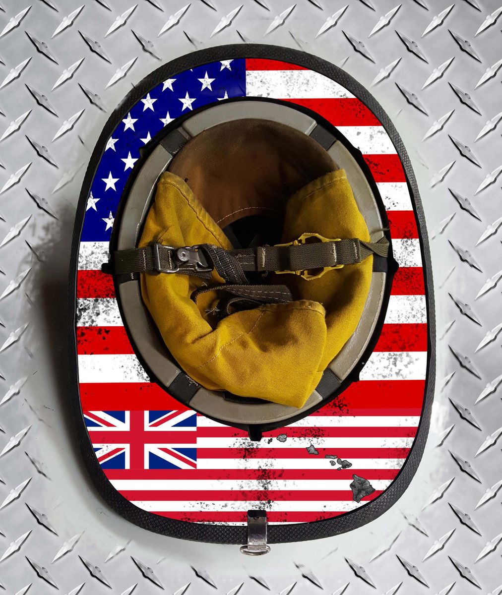 HAWAII STATE FLAG Fire Helmet Skin