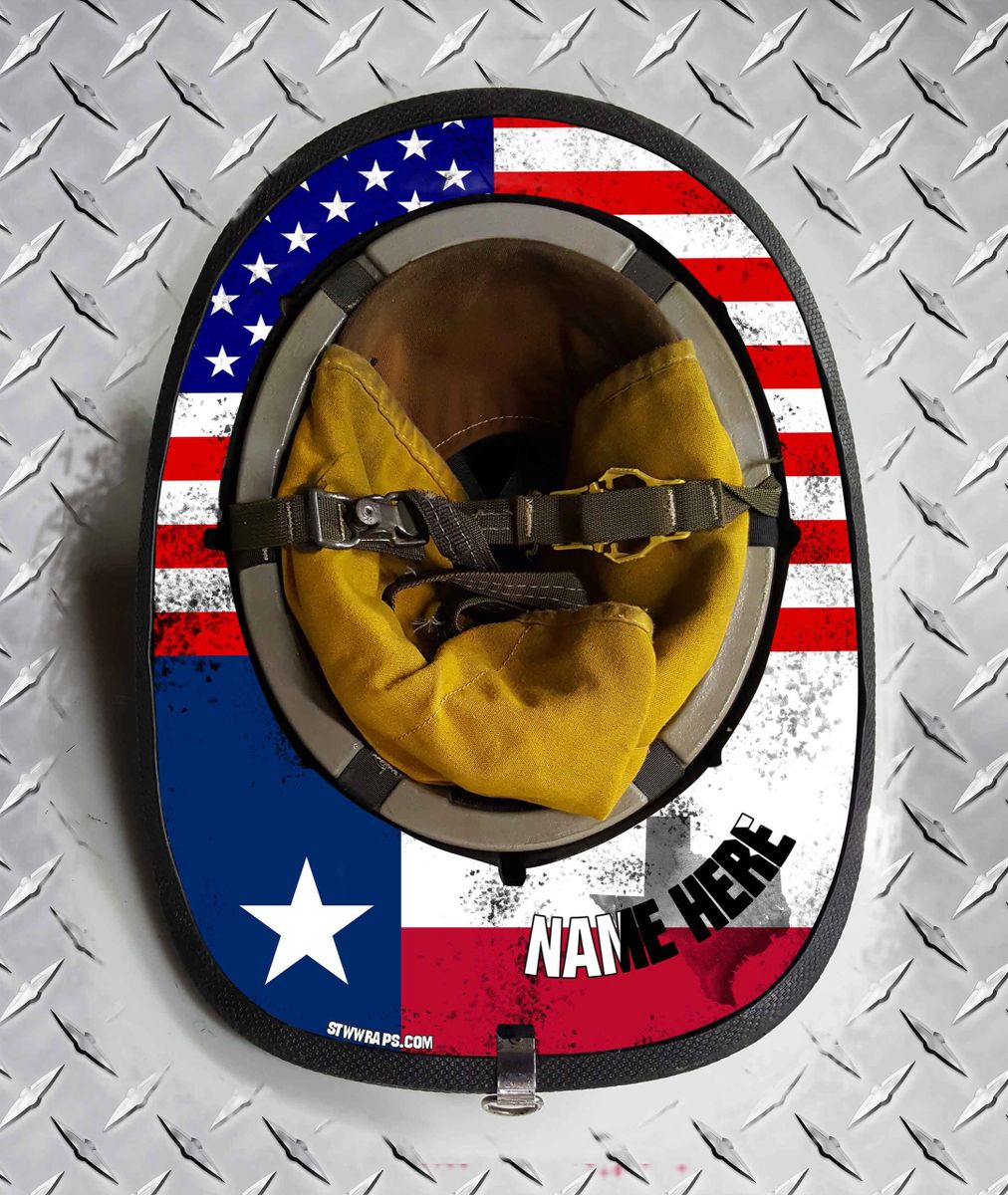TEXAS STATE FLAG Fire Helmet Skin