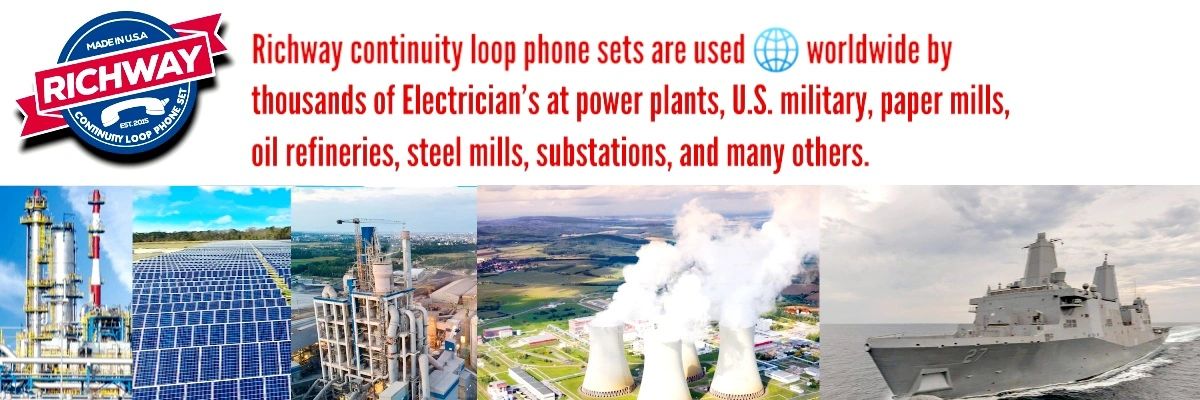 Richway Continuity Phones, loop check phones, electrician phones