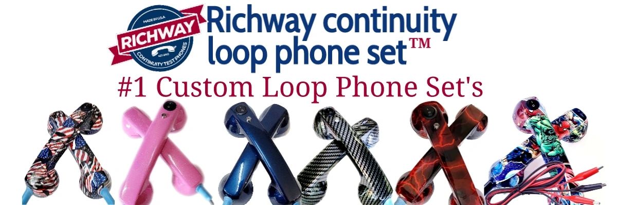 Richway Continuity Phones, loop check phones, electrician phones