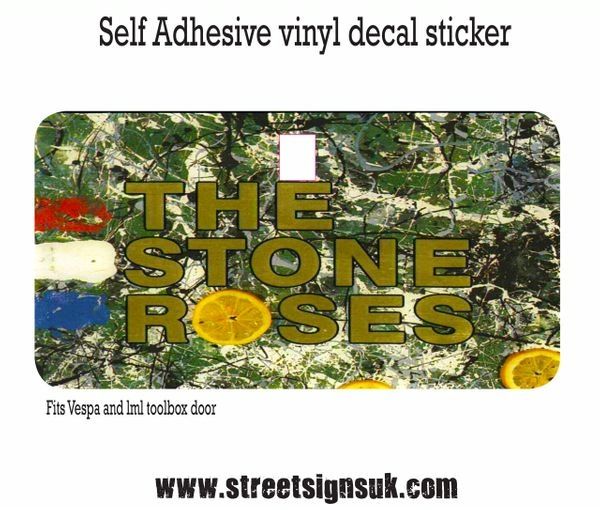 The Stone Roses self adhesive vinyl decal sticker for scooter toolbox door