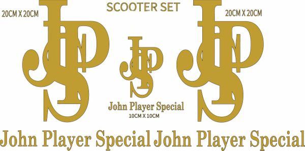JPS self adhesive vinyl decal set for scooter