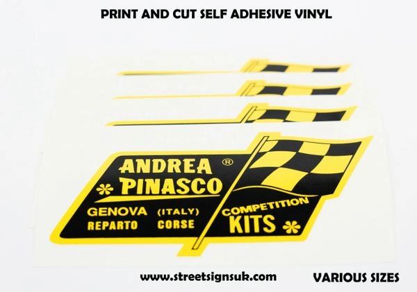 Andrea Pinasco self adhesive vinyl decal sticker