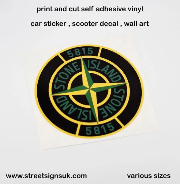 Stone Island self adhesive vinyl decal sticker
