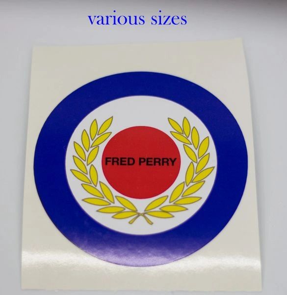 Fred Perry target self adhesive vinyl decal sticker