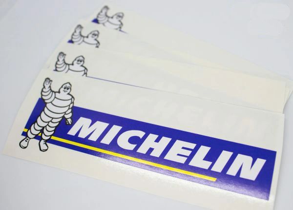 Michelin logo self adhesive vinyl decal sticker