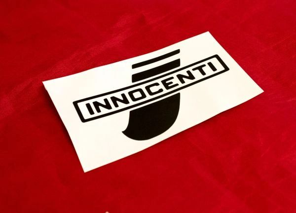Lambretta Innocenti cut self adhesive vinyl decal , sticker
