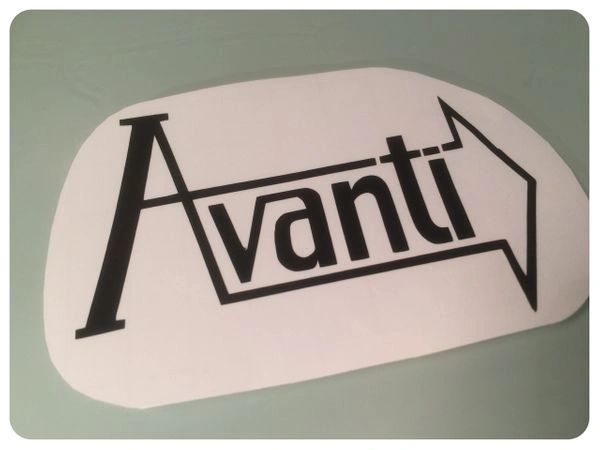 Lambretta AVANTI cut self adhesive vinyl decal , sticker