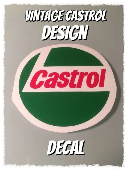Castrol design cut self adhesive vinyl decal , sticker