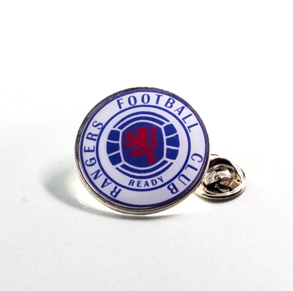 Rangers F.C Nickel plated metal lapel badge. 24mm diameter
