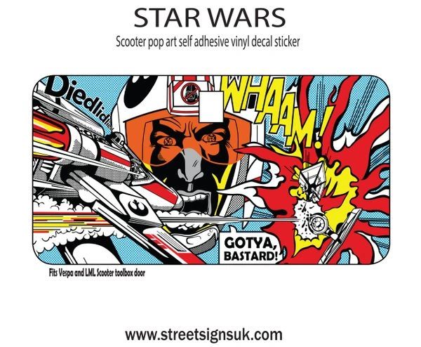 Star Wars Pop Art self adhesive vinyl decal sticker for scooter toolbox ...
