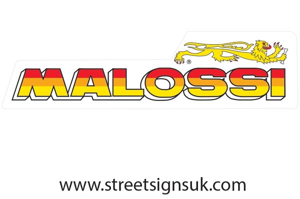 Malossi logo self adhesive vinyl decal sticker