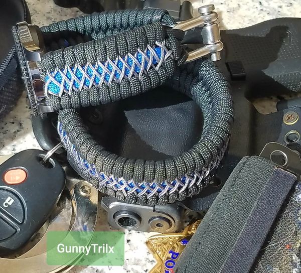 Rugged Survival Bracelet match to watch bands and key chains
