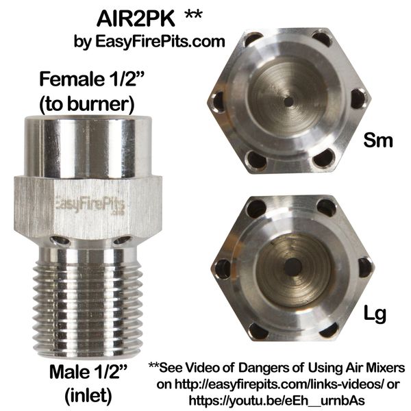 AIR2PK Our Stainless Small and Large Air Mixer Combo Pack - See ...
