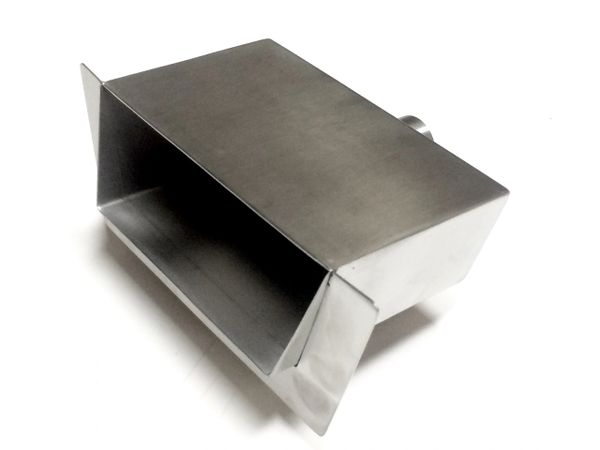 SCUP32BL STAINLESS WATER SCUPPER/ WATERFALL SPILLWAY W/ 1″ LIP 5.75″W ...