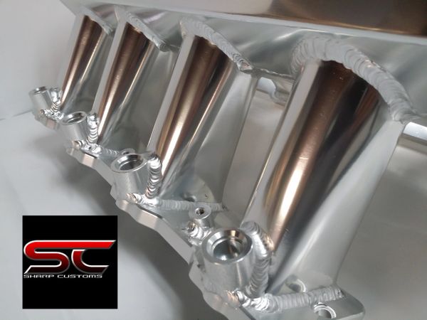 102mm Polished LS1 LS2 SHEET METAL TIG WELDED INTAKE