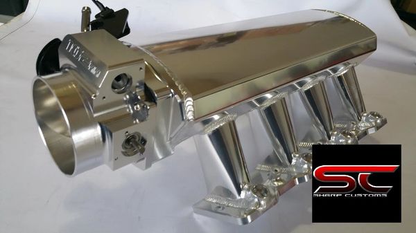 102mm Polished LS1 LS2 SHEET METAL TIG WELDED INTAKE