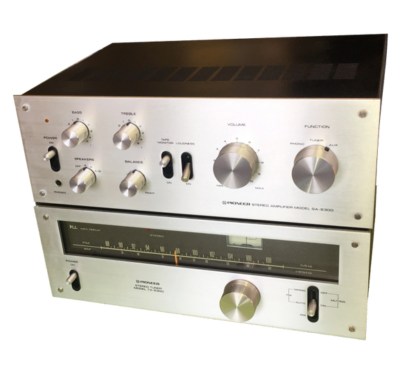Famed 1975 Pioneer SA-5300 Amplifier and TX-5300 matching tuner Silver