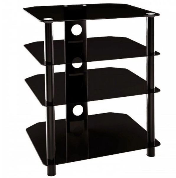 Tempered glass 4 shelf Hi-Fi equipment rack FREE SHIPPING