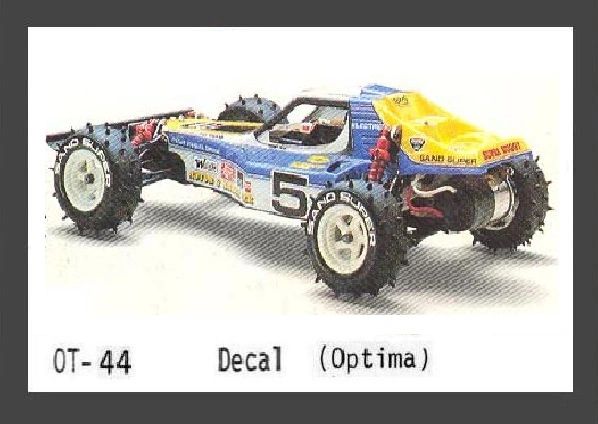 KYOSHO REPRO DECALS For Optima OT44