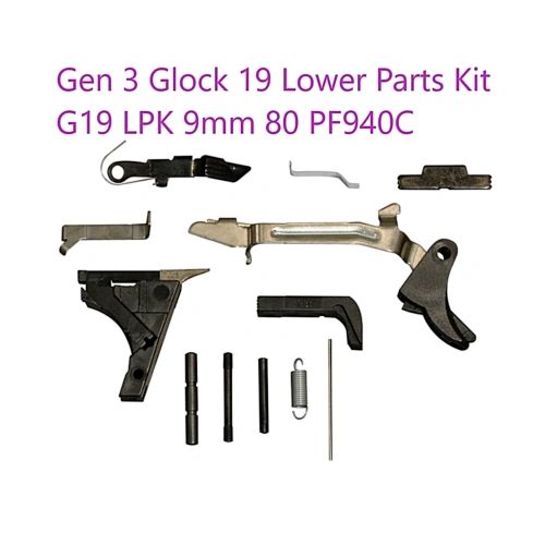 Gen 3 Glock 19 Lower Parts Kit G19 LPK 9mm 80 PF940C