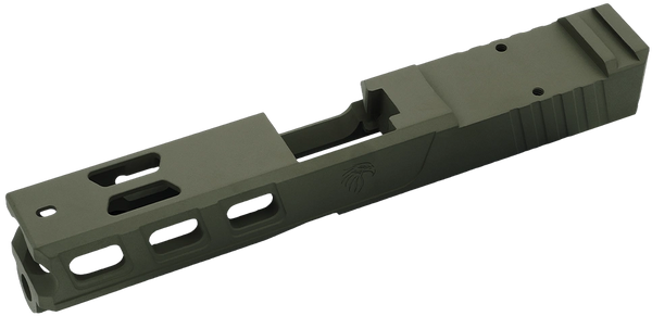Lightening Cut RMR Slide for Glock 17 Gen3 9mm - OD Green Cerakote Finish